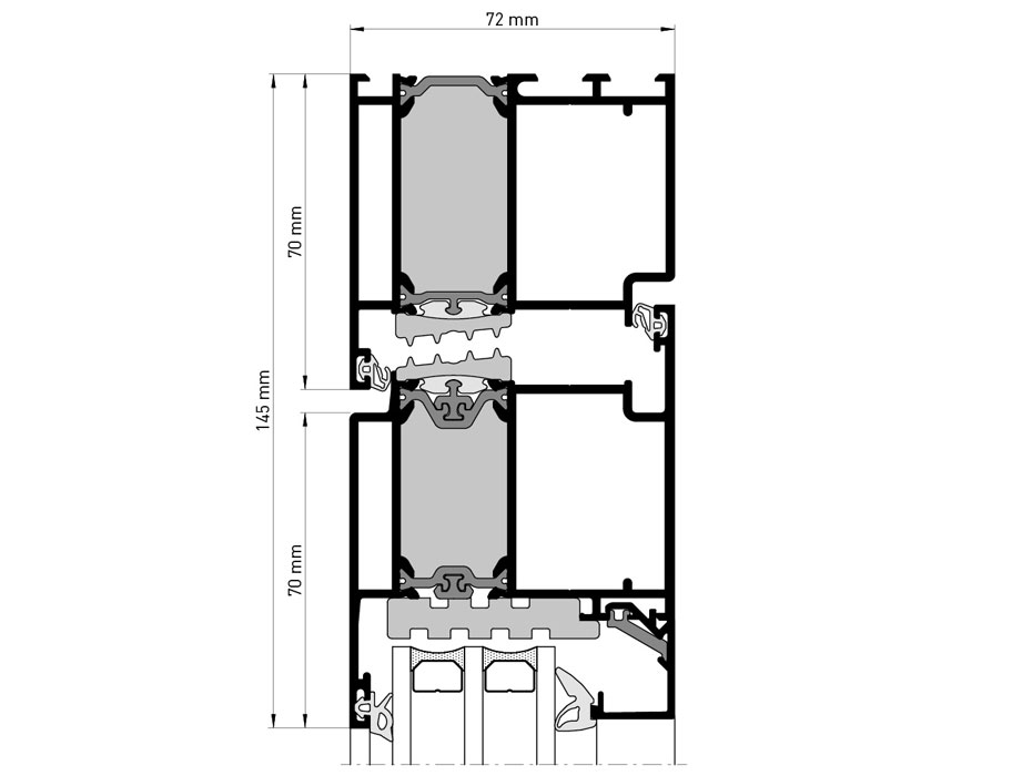 heroal D 72 - Commercial door system