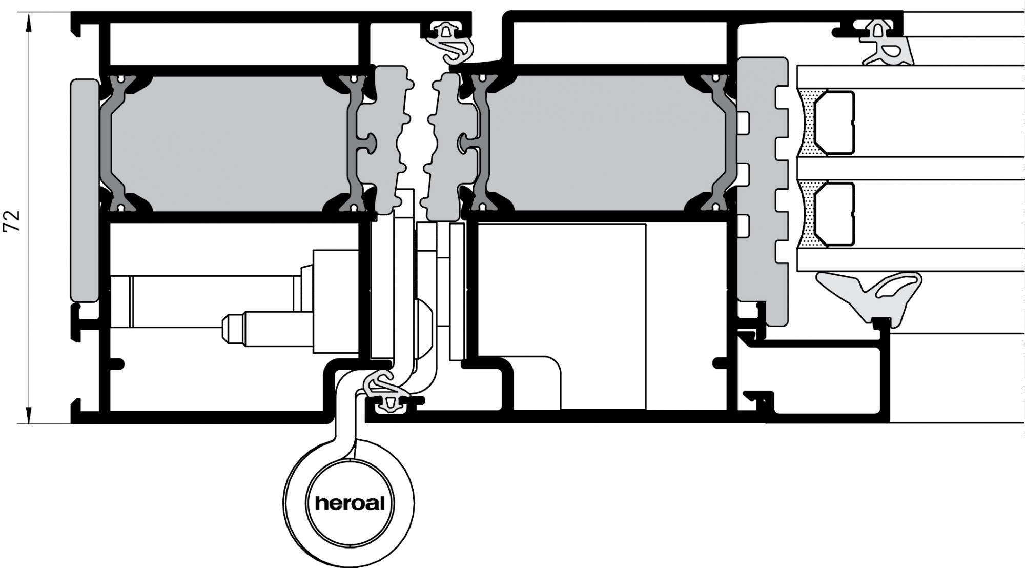 heroal D 72 - Front door system