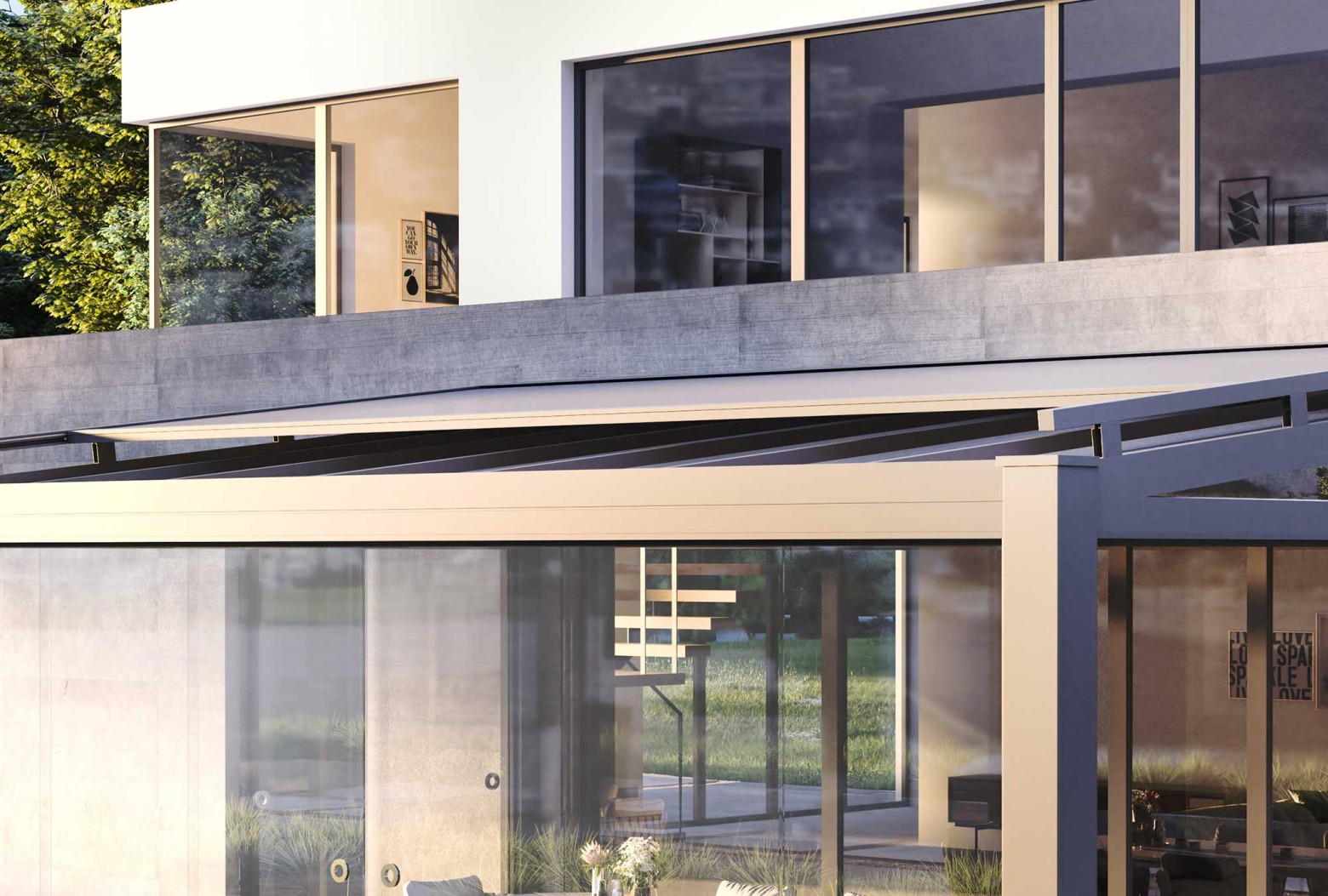 Patio canopy made from alu » Made in Germany | heroal